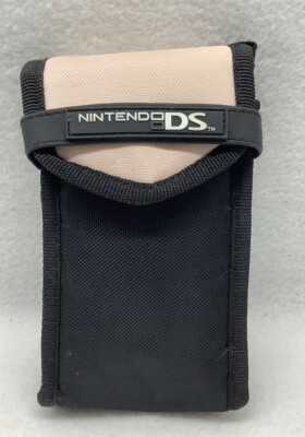 AUTHENTIC Nintendo DS Pink Black Travel Soft Case with Zipper Back ...