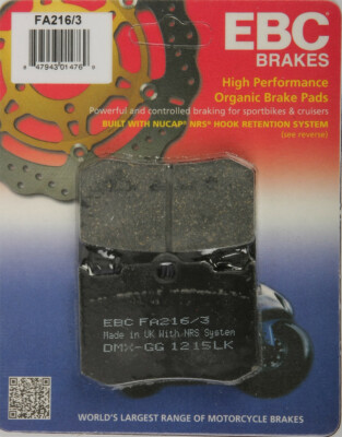 EBC Brakes FA216/3 Indian Front Semi-Metallic Custom Caliper ...