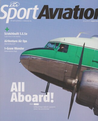 EAA Sport Aviation (Aug 2010) Buffalo Airways DC03, F1D Model Aircraft ...