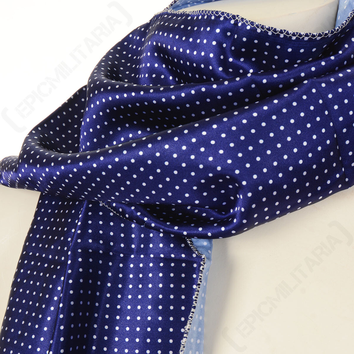 British WW2 Military Airline Silk Blend Pilots Flying Scarf - Blue | eBay