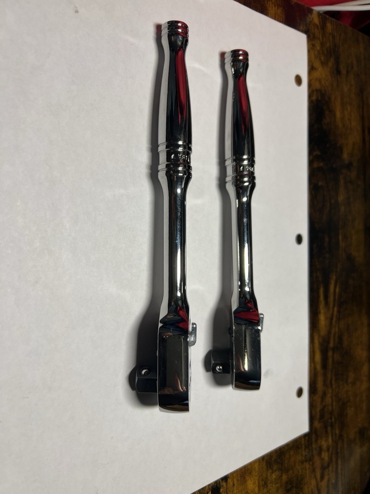 Snap-on Tools USA NEW 3/8" Drive Fine Tooth Standard Handle Chrome ...