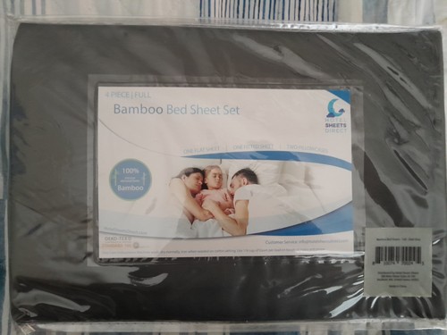 Hotel Sheets Direct 100% Bamboo full 4 piece Sheet Set with 2 ...