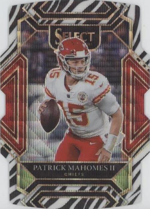 2021 Panini Select - Club Level Patrick Mahomes II #202 Zebra Prizm Die ...