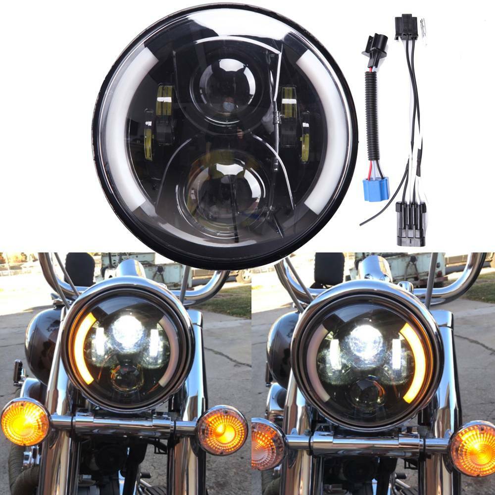 For Yamaha V-Star XVS 650 950 1100 Classic Stryker Projector 7" LED ...