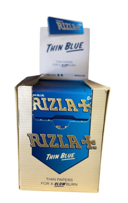 1-50 BOOKLETS OF RIZZLA BLUE REGULAR ROLLING PAPERS | eBay