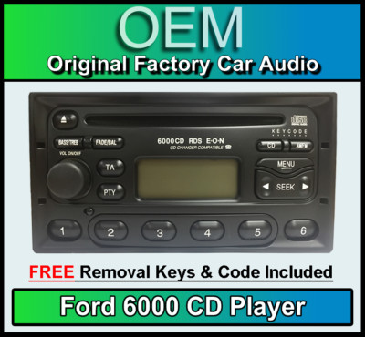 Ford Galaxy CD player, Ford 6000 car stereo with radio removal keys and ...