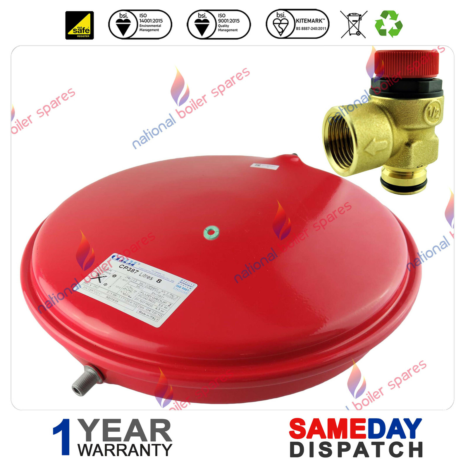 MAIN COMBI 24HE & 30HE EXPANSION VESSEL 248024 & PRV 248056 | eBay UK