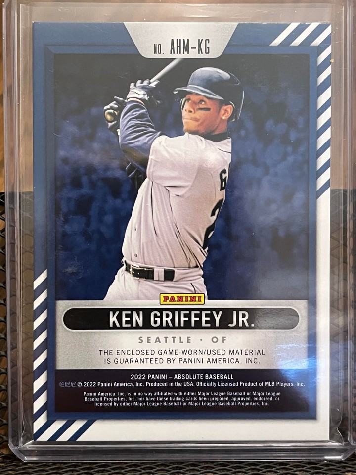 KEN GRIFFEY JR 2022 ABSOLUTE HEROES SEATTLE MARINERS HOF WORN JERSEY ...