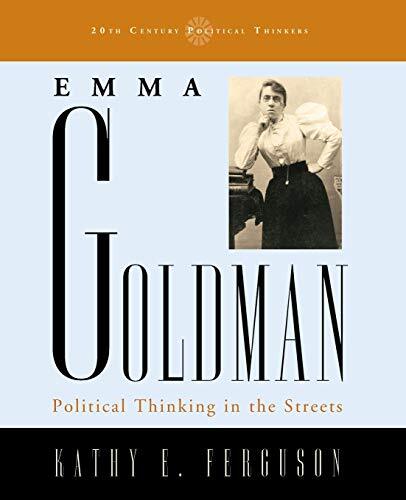EMMA GOLDMAN:POLITICAL THINKINPB. Ferguson 9780742523012 Fast Free Shipping