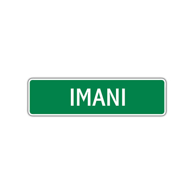 Imani Girls Name Letter Printed Label Art Decor Novelty Aluminum Metal ...