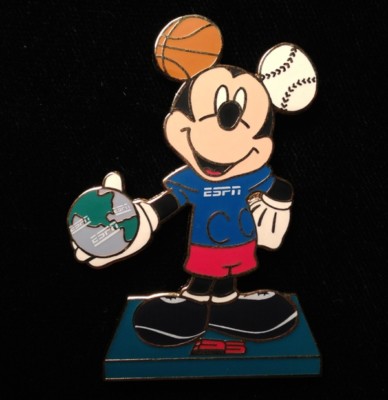 DISNEY PIN - MICKEY MOUSE ESPN 25th Anniversary 75 Years InspEARations ...
