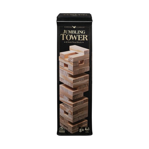 48pc Spin Master Cardinal Classics Jumbling Tower Wooden Blocks Stack ...