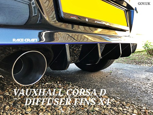 For" Vauxhall Corsa d limited edition diffuser fins NEW ADHESIVE KIT ...