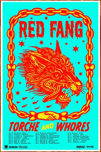 RED FANG | TORCHE 2016 Ltd Ed New RARE Tour Poster +BONUS Metal Rock ...