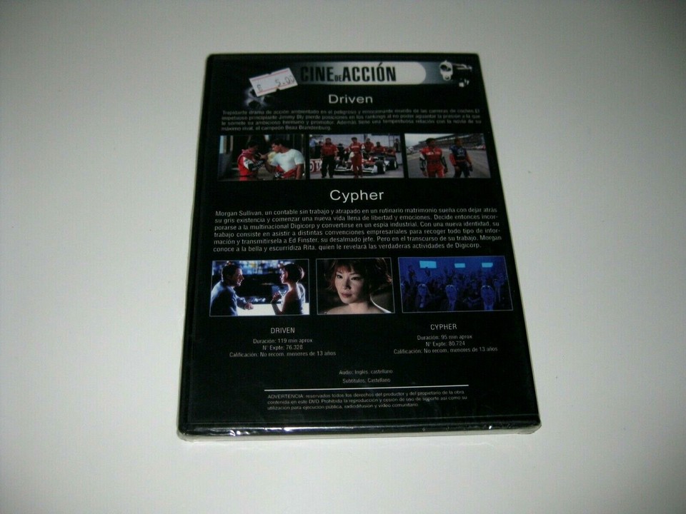 DRIVEN - CYPHER DVD Two Action Movies Sealed New | eBay
