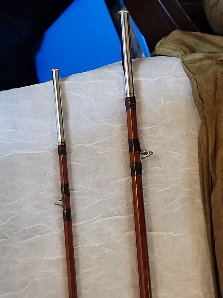 Vtg 3 Piece Octagon Bamboo Fly Rod Air Flex Supreme W/Extra Tip /No ...