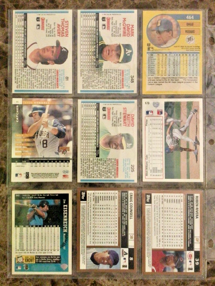 YS26--36 Various Baseball Teams Sport Cards 1990 to 2002 Near Mint | eBay