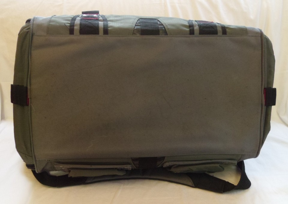 Oakley Small Duty Duffel Tactical Bag Gray Many Pockets Luggage 13"x12 ...