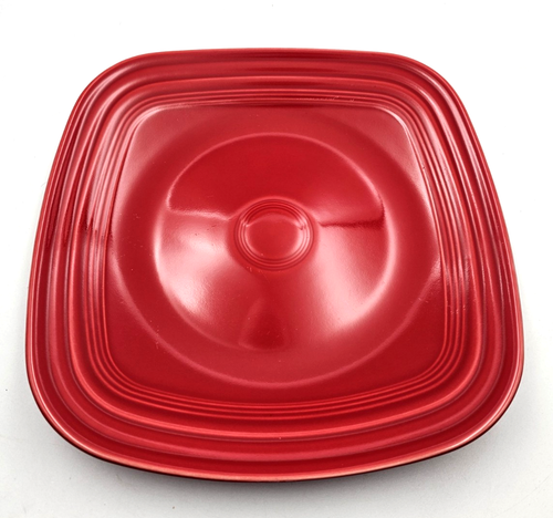 DINNER PLATE "square" Scarlet FIESTA 10.75" Pre owned | eBay
