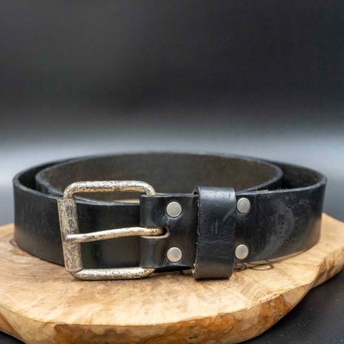 Fosters Trading Company Mens Belt Vintage Leather Belt Black Size 36 | eBay