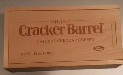 2007 Kraft Cracker Barrel Sharp Cheddar Cheese Wooden Box | eBay