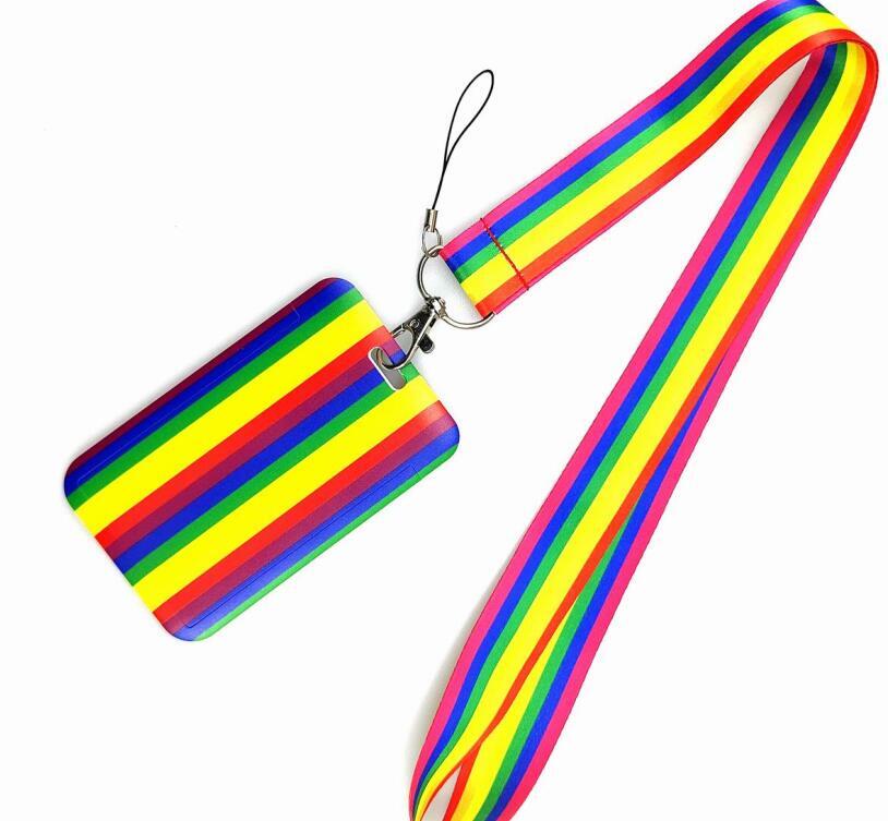 lot color key chain Lanyard acrylic ID Badge Holder Key Neck Strap | eBay