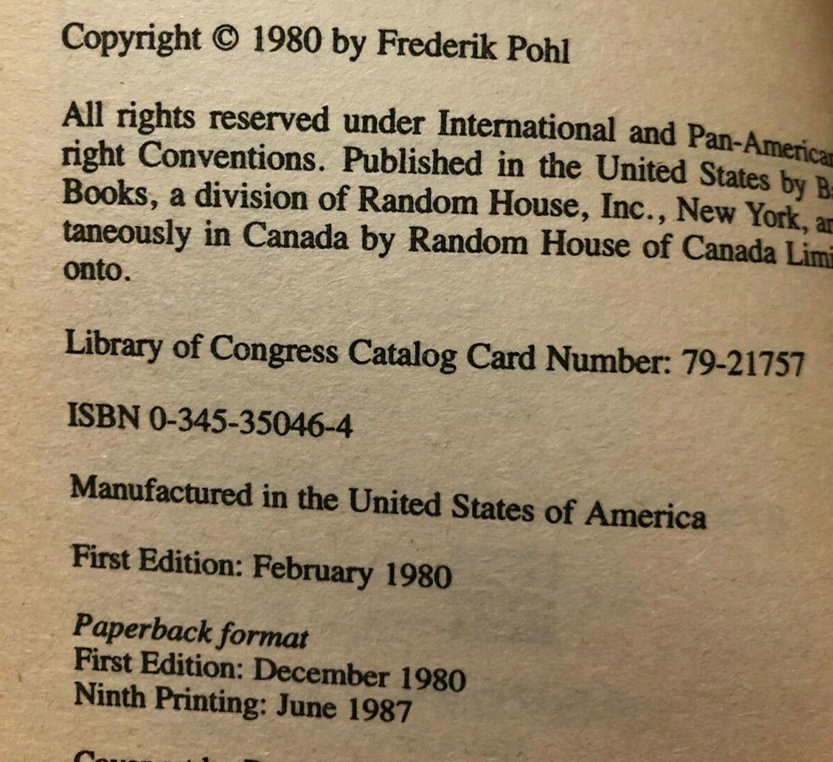 BEYOND THE BLUE EVENT HORIZON by Frederik Pohl (The Heechee Saga) 1ST ...