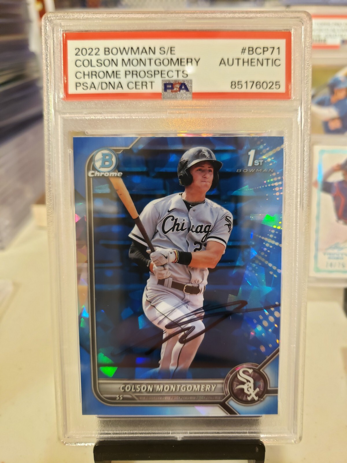 2022 Bowman Chrome Sapphire Colson Montgomery Auto PSA Authentic | eBay