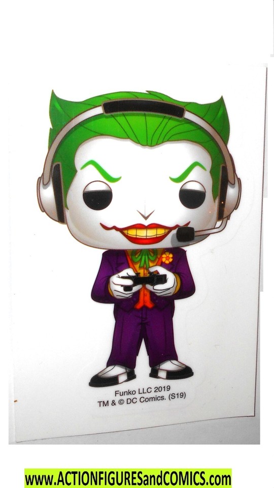 Gamestop exclusive GAMER JOKER STICKER 2019 funko pop game new dc ...