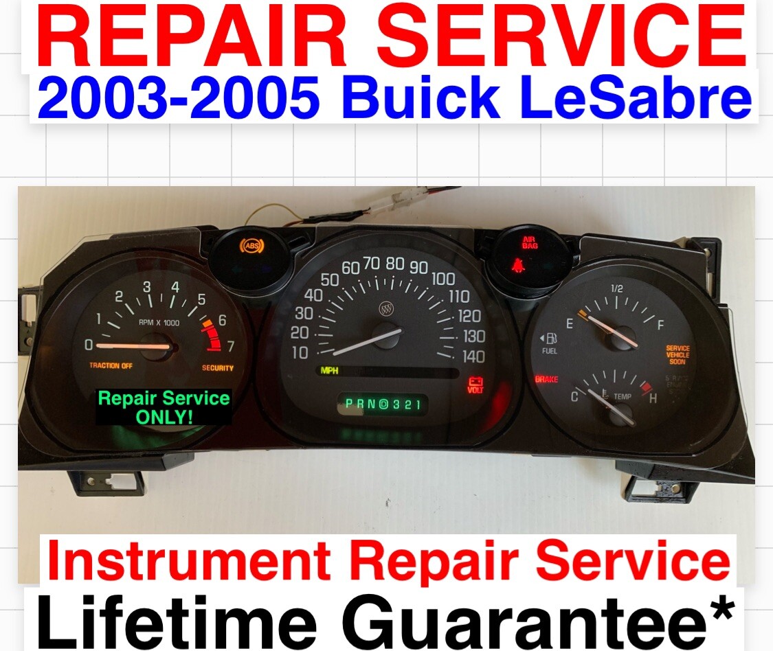 Repair Service 2004 BUICK LESABRE Speedometer Instrument Gauge Cluster ...