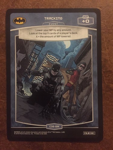 Tracking C36-BM Batman Panini 2018 MetaX Trading Card | eBay