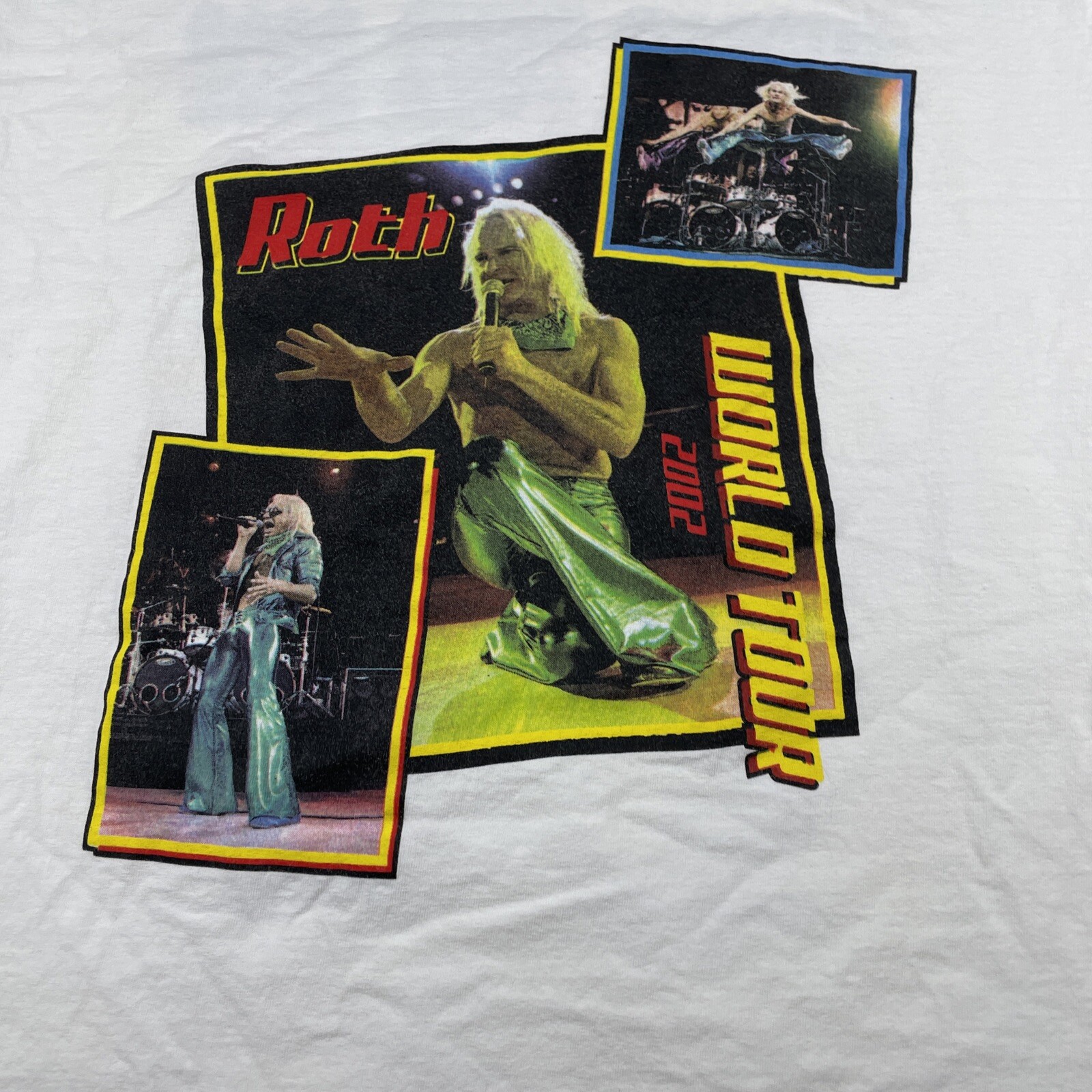 Vintage 2002 David Lee Roth World Tour Shirt Large Wh… - Gem