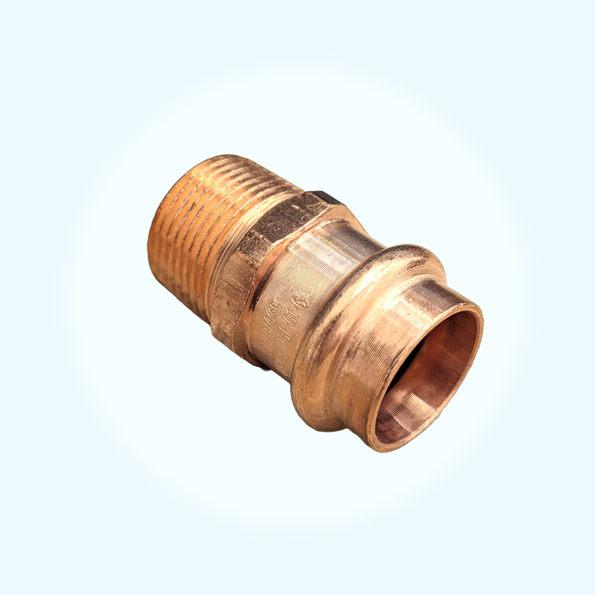 2" MIP x Press Copper Male NPT Propress Press Male Adapter Copper ...