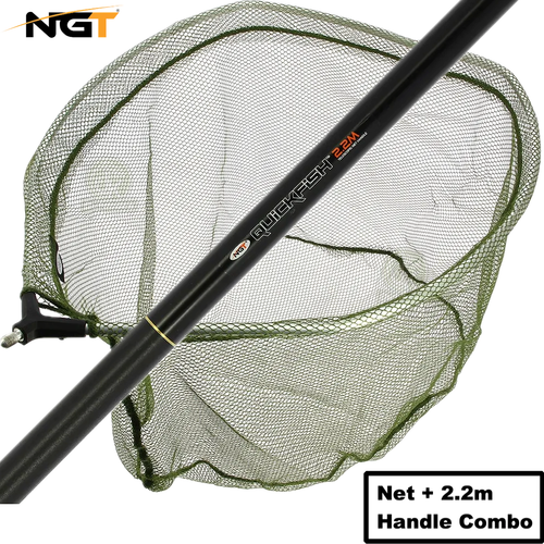 Landing Net Scoop Front Pan 60cm Coarse Carp Fishing + 2.2m Tele Net ...