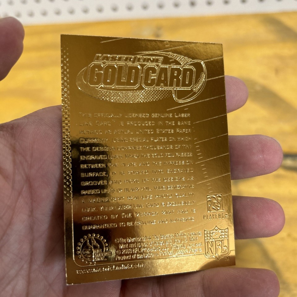 2003 The Merrick Mint Laser Line Gold Cards Michael Vick Atlanta ...