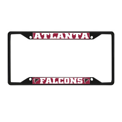 Fanmats NFL Atlanta Falcons Black Metal License Plate Frame | eBay
