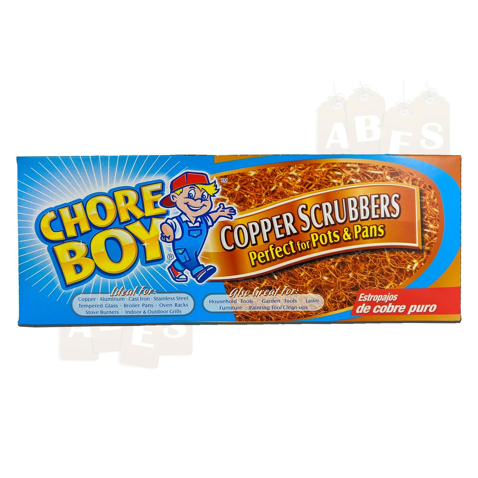 3-Pack Chore Boy Copper Scrubbers Scrubbing Pads, For Pots Pans Stoves ...