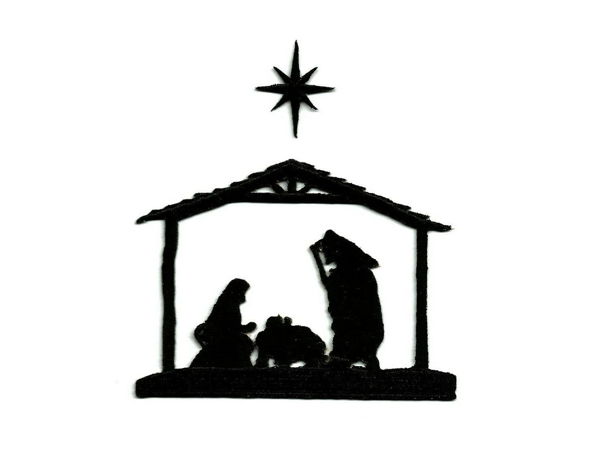 Black And White Nativity Images