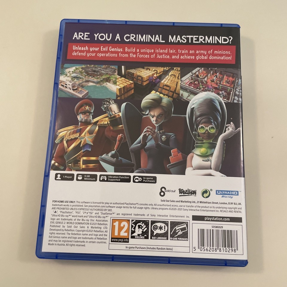 Evil Genius 2: World Domination PS5 | eBay UK