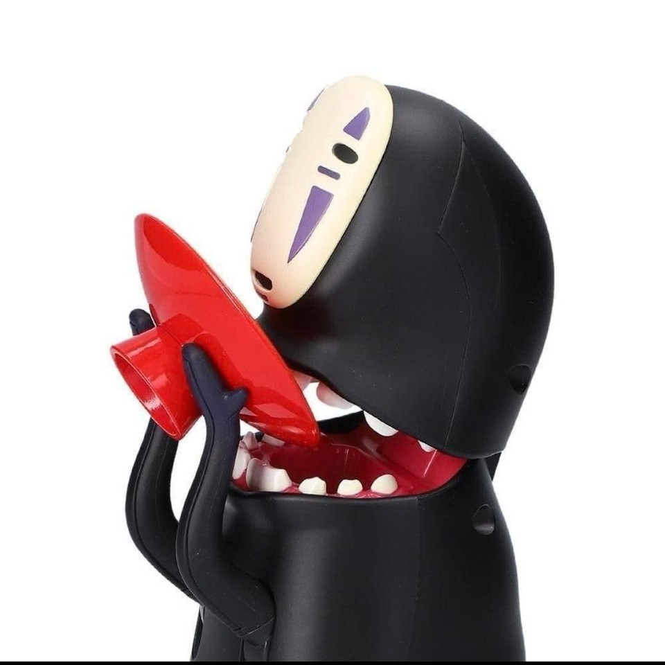 Studio Ghibli Spirited Away No-Face Coin Bank with Munching Action From ...