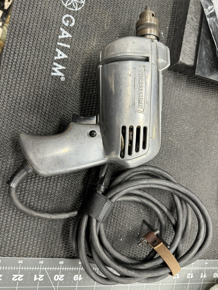 Vintage Craftsman 1/4 Electric Drill Model 315.11090 | eBay