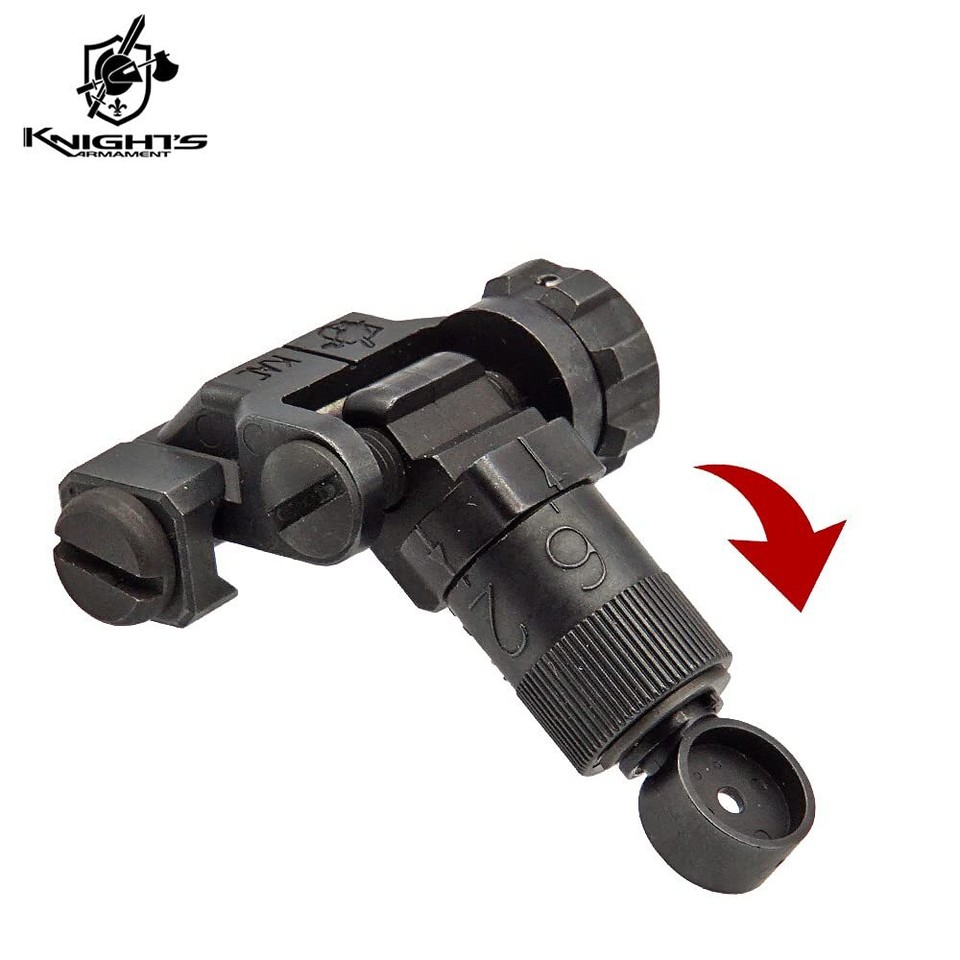 KAC Folding Front & Rear Sight Set Folding Micro Sight, 200-600 Meter ...