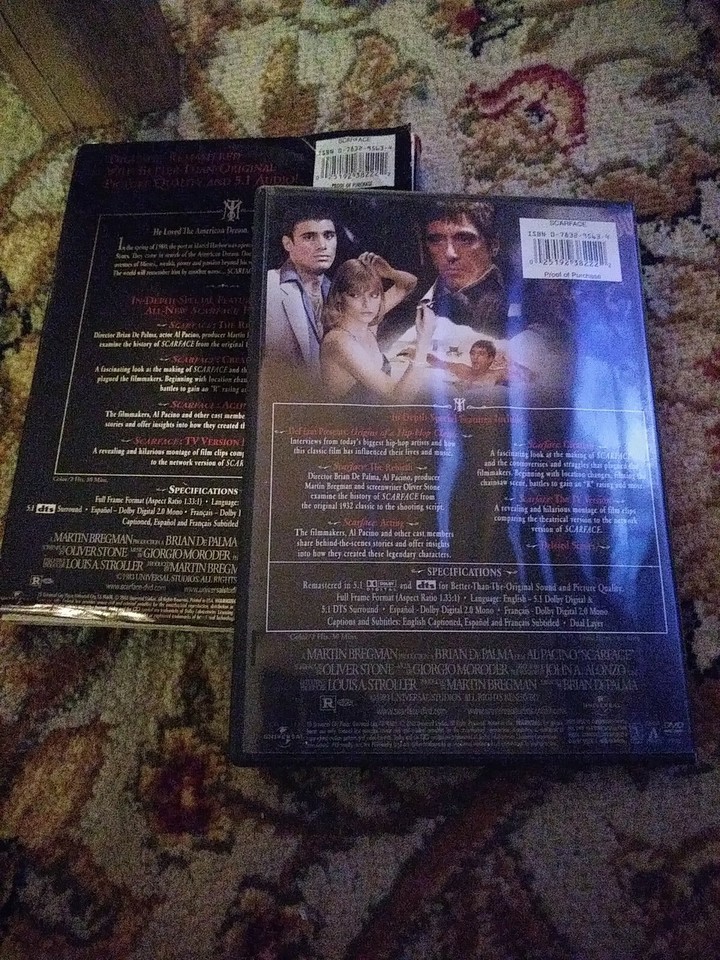 Scarface (DVD, 2003, Full Frame Anniversary Edition) 25192382222| eBay