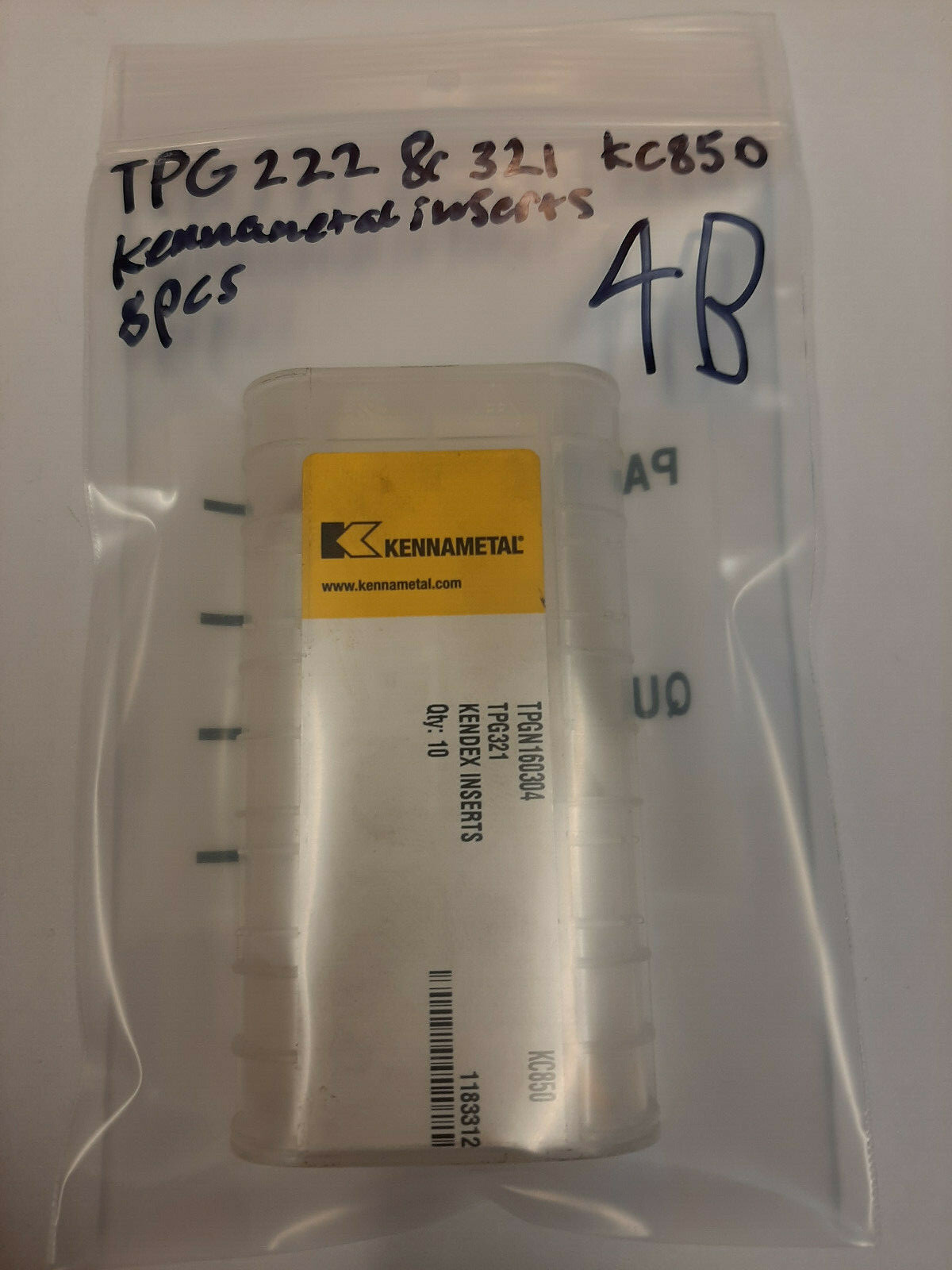 KENNAMETAL TPG 222 & 321 KC850 CARBIDE INSERTS, 8 PCS, MADE IN USA (READ DESC) | eBay