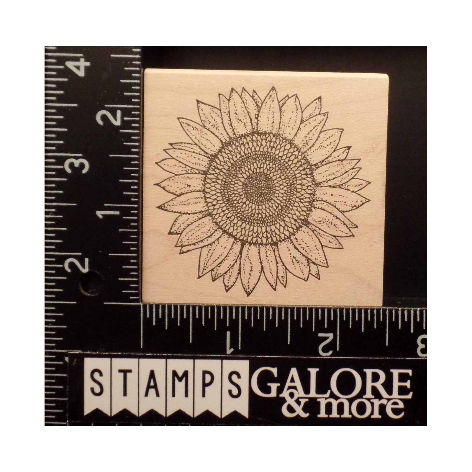 PEDDLERS PACK RUBBER STAMPS DETAILED SUNFLOWER BLOOM GARDEN FLOWERS # ...