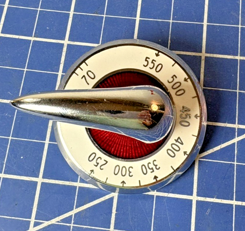 Vintage Chambers Model B Stove Dial Thermostat Knob Red Very Nice | eBay