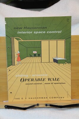 Hauserman Co Operable Wall Sliding Acoustic Brochure 1962 16pp Vintage ...