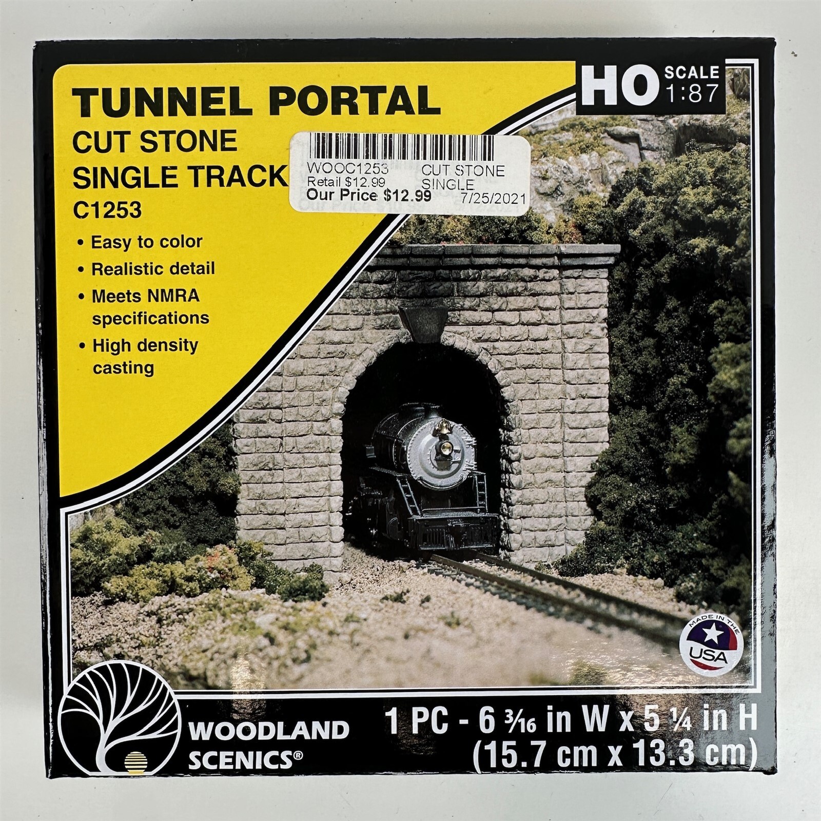 Woodland Scenics C1253 Cut Stone Single Track Tunnel Portal HO Scale (1 ...