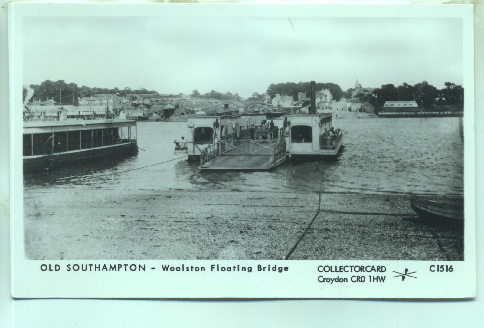 Pamlin repro photo postcard C1516 Woolston Floating Bridge Southampton ...