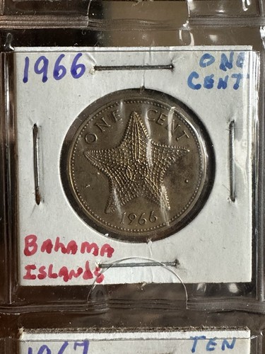 1966 Bahamas 1 Cent US SELLER COMBINED SHIPPING Coin Collector, Bahamas ...